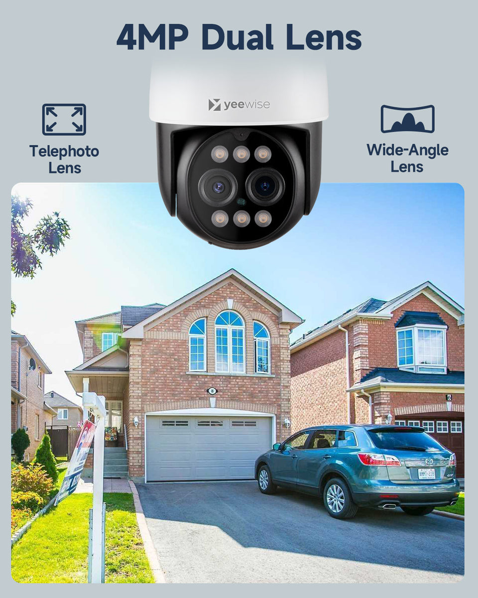 Yeewise 4MP Dual Lens WiFi Security Camera